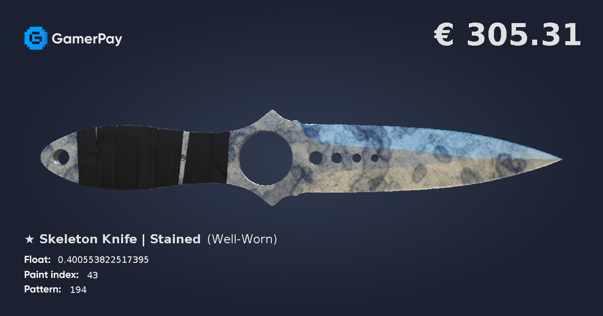 Skeleton Knife | Stained on GamerPay