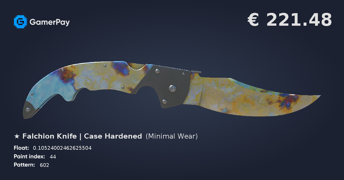 Falchion Knife | Case Hardened on GamerPay