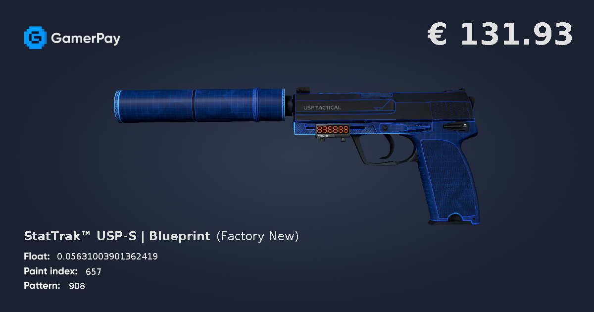 StatTrak™ USP-S | Blueprint on GamerPay
