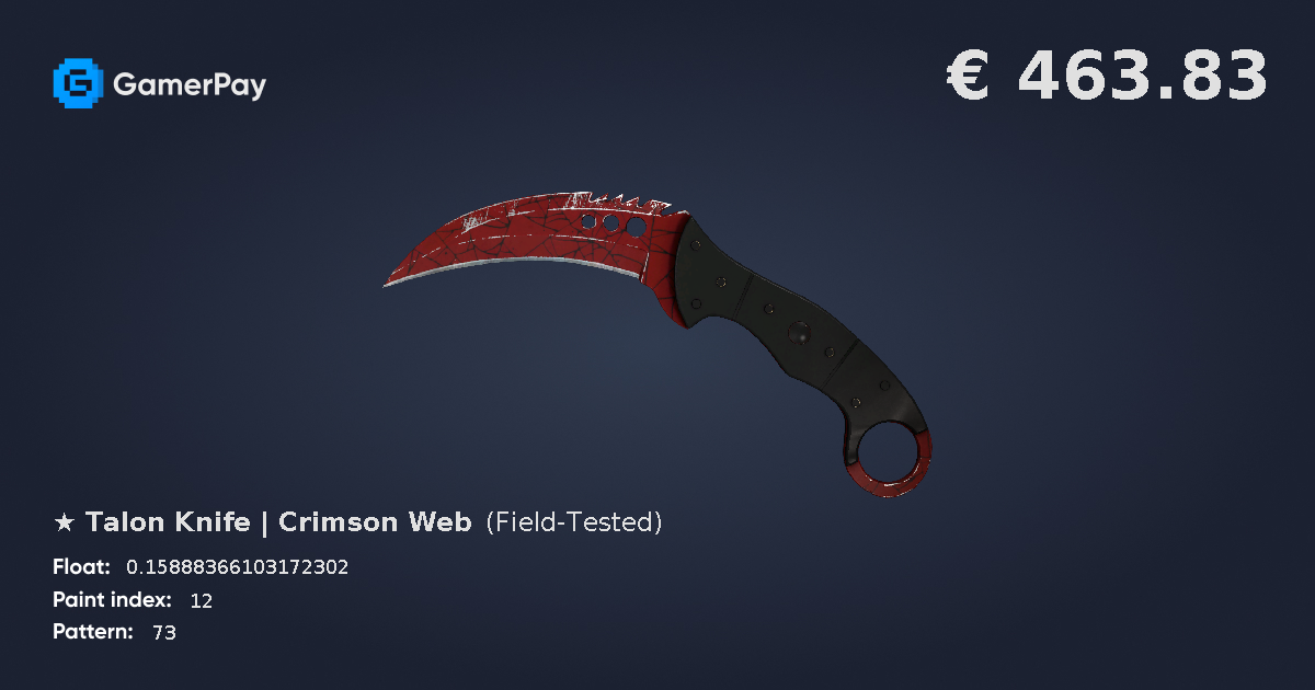 Talon Knife | Crimson Web on GamerPay