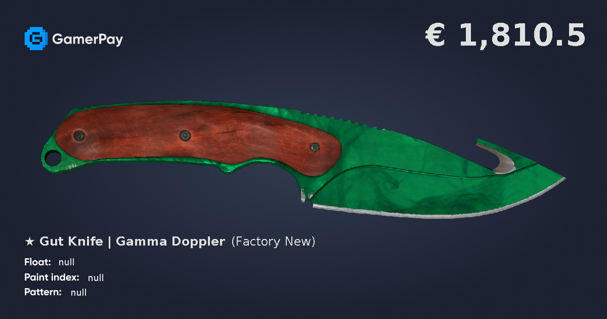 Gut Knife | Gamma Doppler Emerald on GamerPay