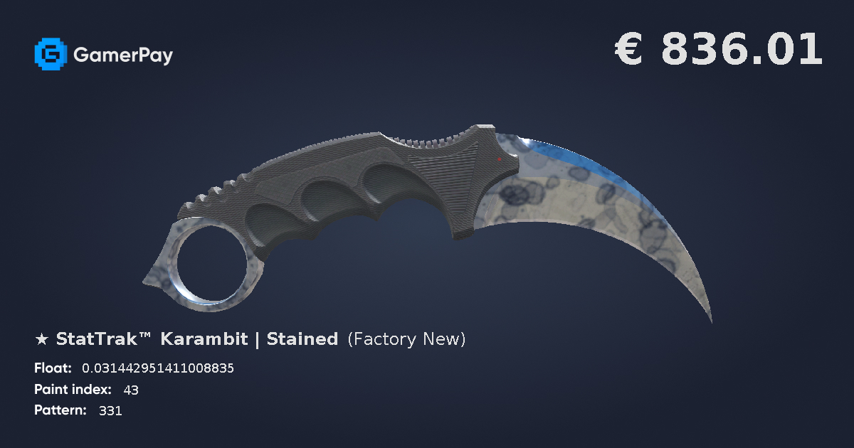 StatTrak™ Karambit | Stained on GamerPay