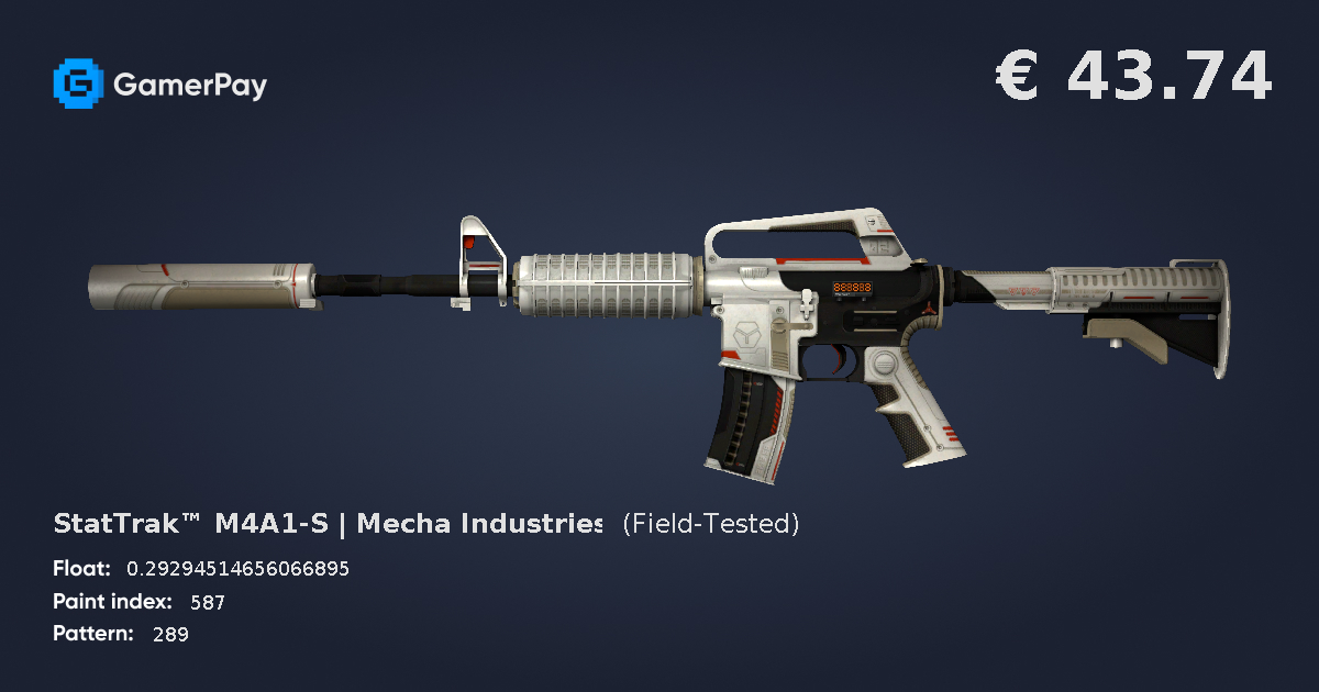 StatTrak™ M4A1-S | Mecha Industries on GamerPay