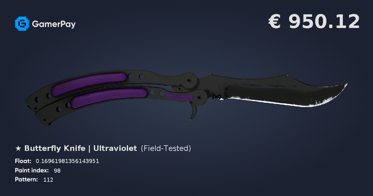 Butterfly Knife | Ultraviolet on GamerPay
