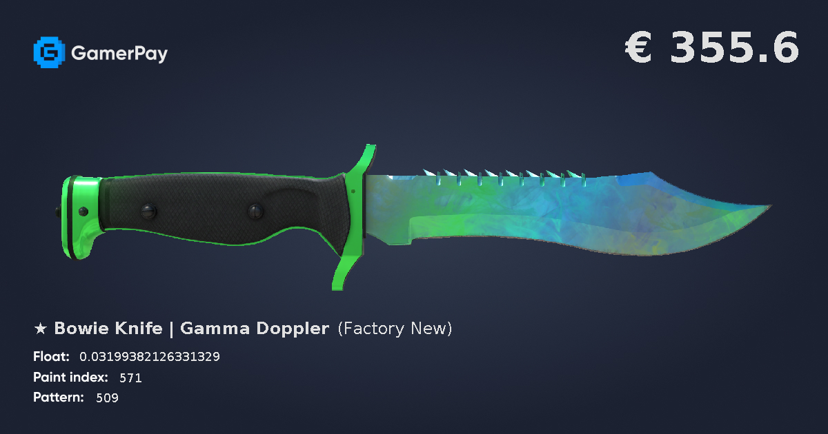 Bowie Knife | Gamma Doppler Phase 3 on GamerPay