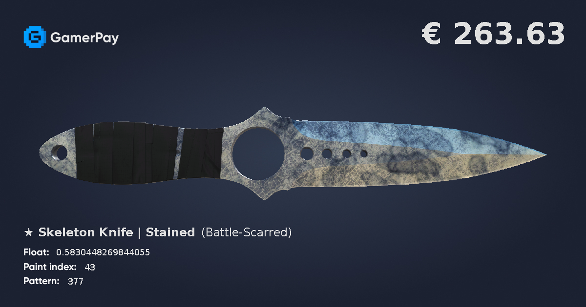 Skeleton Knife | Stained on GamerPay
