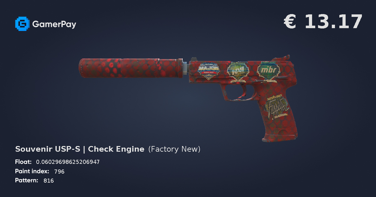 Souvenir USP-S | Check Engine on GamerPay
