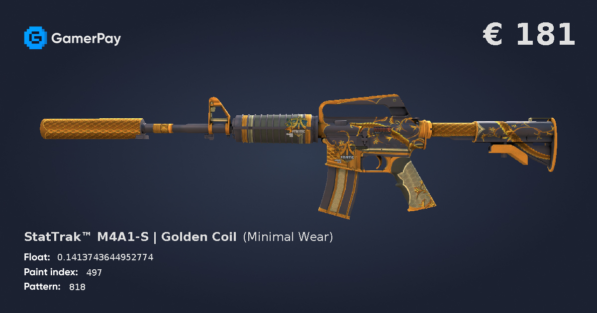 StatTrak™ M4A1-S | Golden Coil on GamerPay