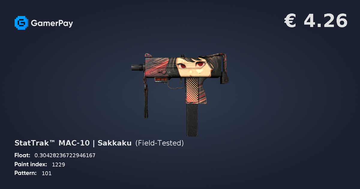 StatTrak™ MAC-10 | Sakkaku on GamerPay