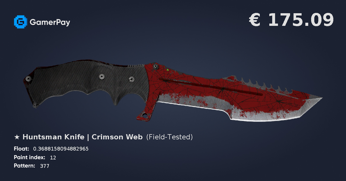 Huntsman Knife | Crimson Web on GamerPay