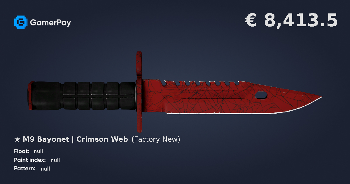 M9 Bayonet | Crimson Web on GamerPay