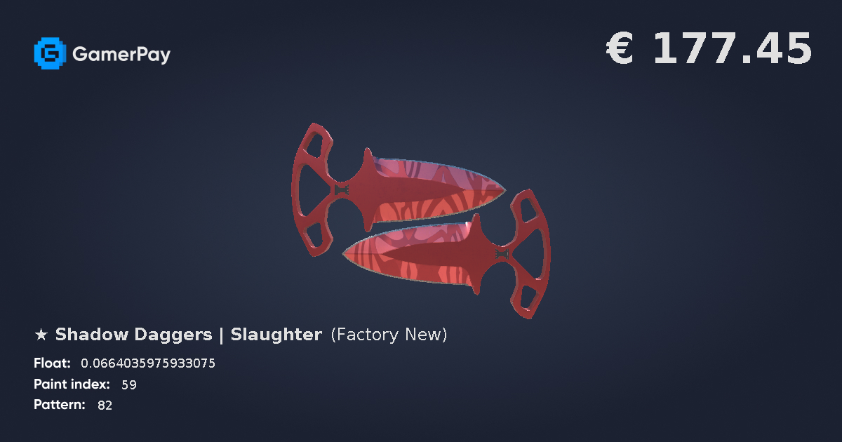 Shadow Daggers | Slaughter on GamerPay