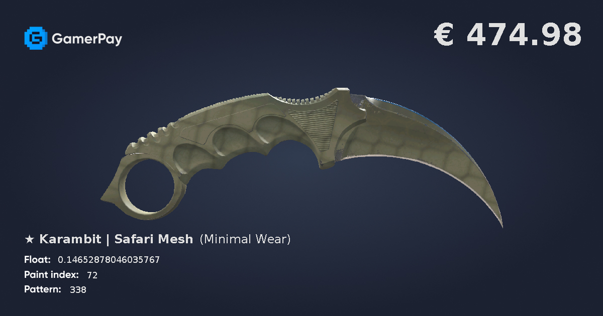 Karambit | Safari Mesh on GamerPay