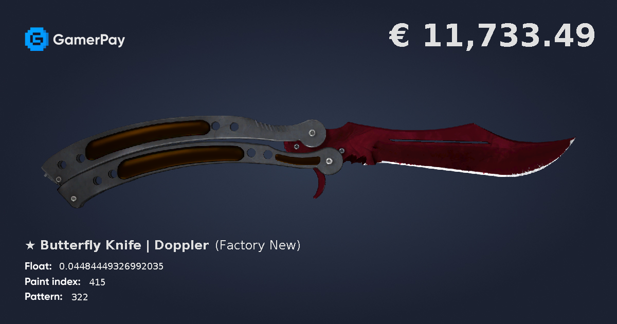 Butterfly Knife | Doppler Ruby on GamerPay
