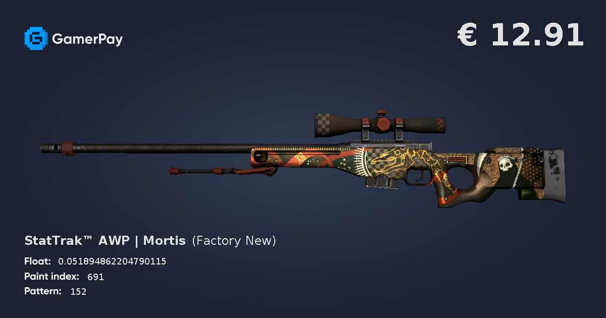 StatTrak™ AWP | Mortis on GamerPay
