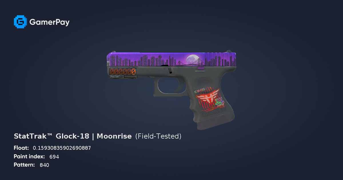 StatTrak™ Glock-18 | Moonrise on GamerPay