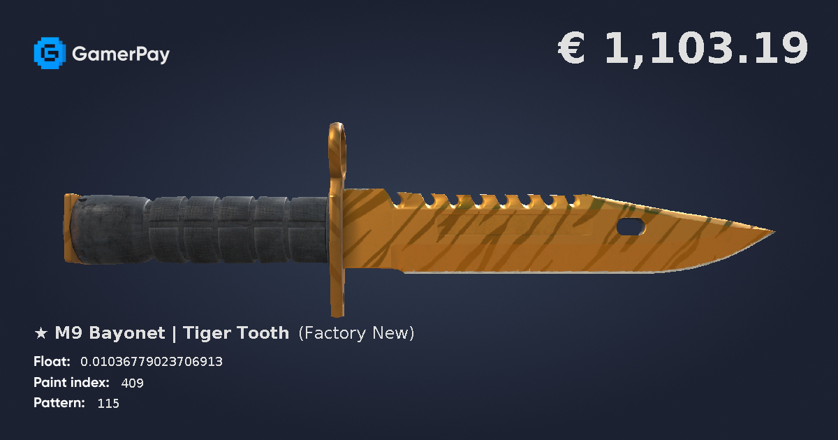 M9 Bayonet | Tiger Tooth on GamerPay