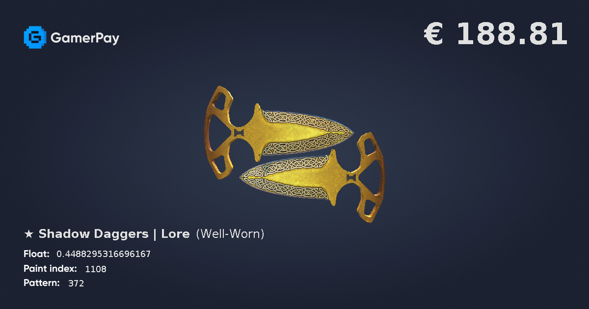 Shadow Daggers | Lore on GamerPay