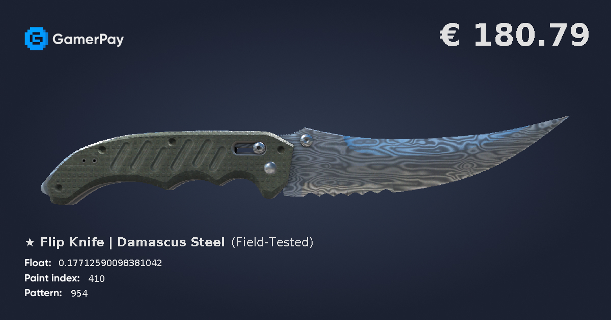 Flip Knife | Damascus Steel on GamerPay