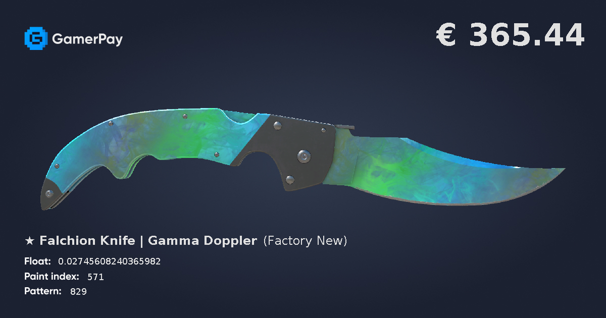 Falchion Knife | Gamma Doppler Phase 3 on GamerPay