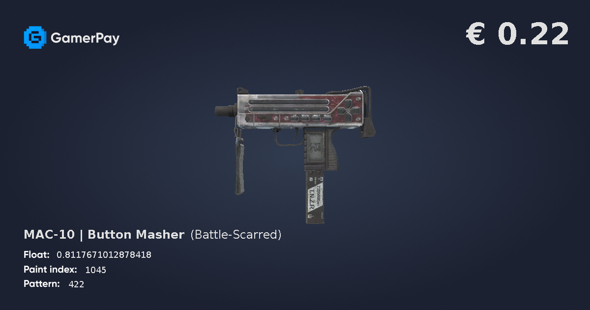 MAC-10 | Button Masher on GamerPay