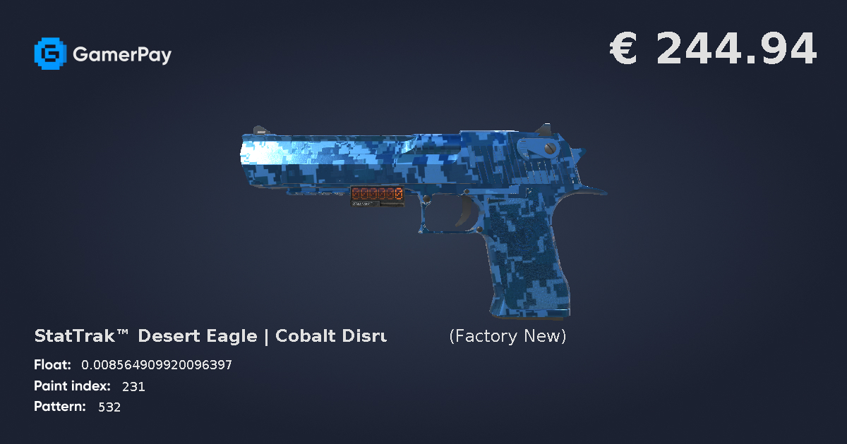 StatTrak™ Desert Eagle | Cobalt Disruption on GamerPay