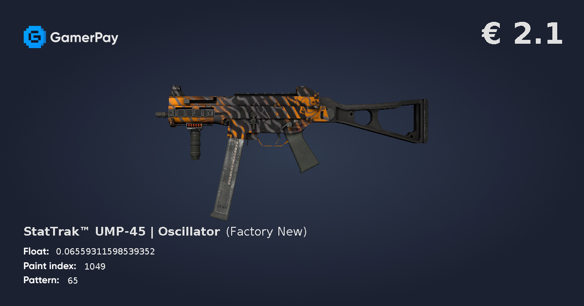 StatTrak™ UMP-45 | Oscillator on GamerPay
