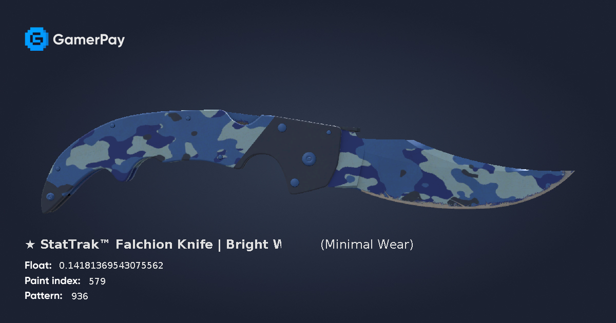 StatTrak™ Falchion Knife | Bright Water on GamerPay
