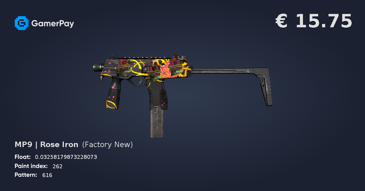 MP9 | Rose Iron on GamerPay
