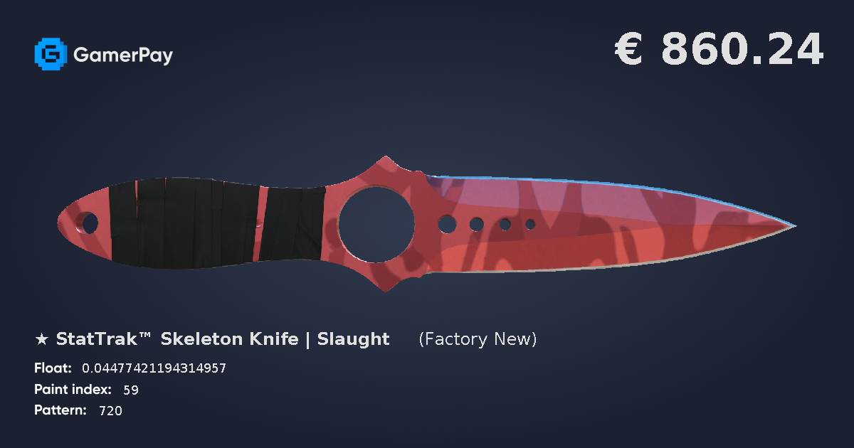 StatTrak™ Skeleton Knife | Slaughter on GamerPay