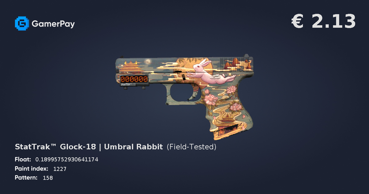 StatTrak™ Glock-18 | Umbral Rabbit on GamerPay