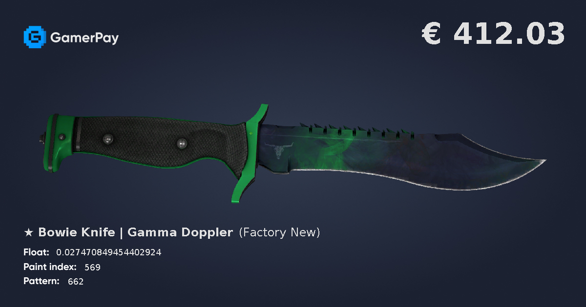 Bowie Knife | Gamma Doppler Phase 1 on GamerPay